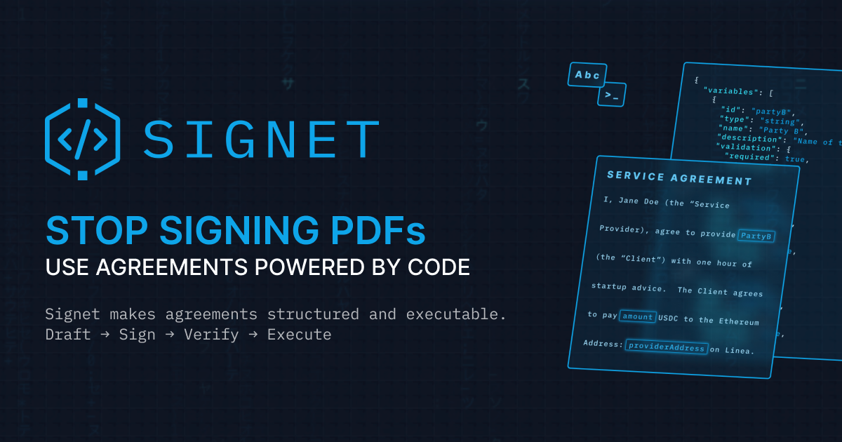 Signet | Agreements Powered by Code